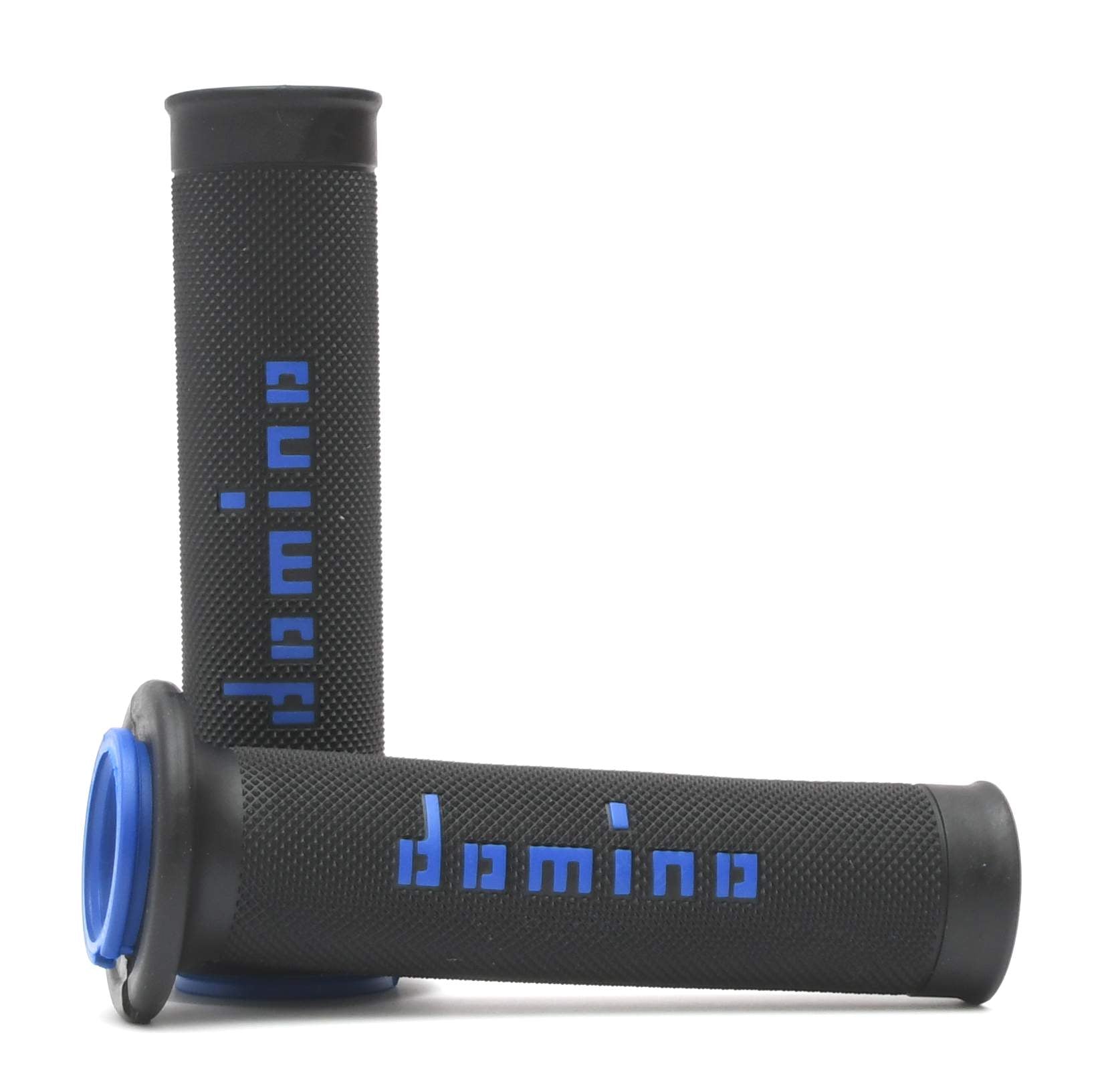 Domino A010 Dual Density Racing Grips Black and Blue | WSC Performance